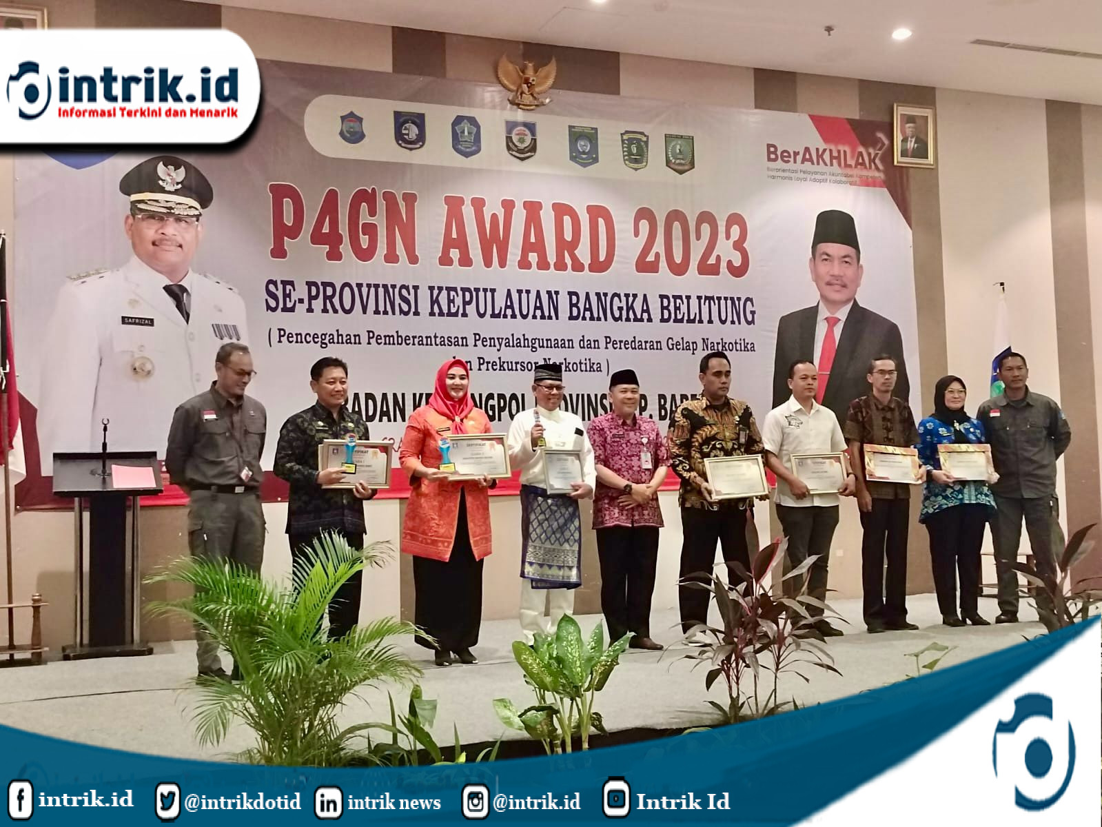 Pemkot Pangkalpinang Terima Penghargaan P4GN Award 2023 | INTRIK.ID