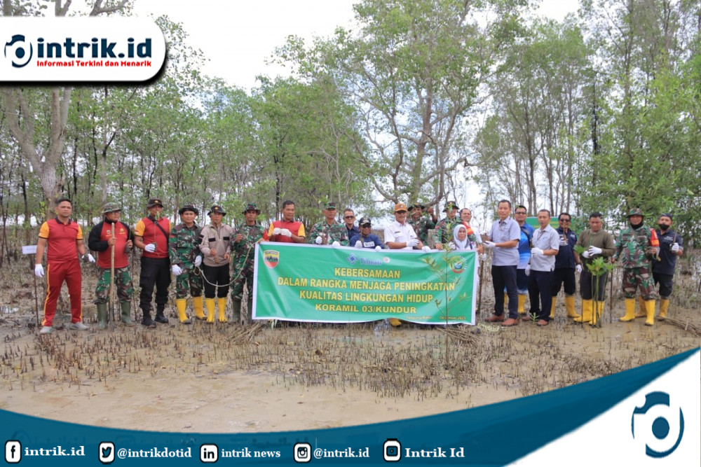 Danramil 03 Kundur Turut Tanami Mangrove | INTRIK.ID