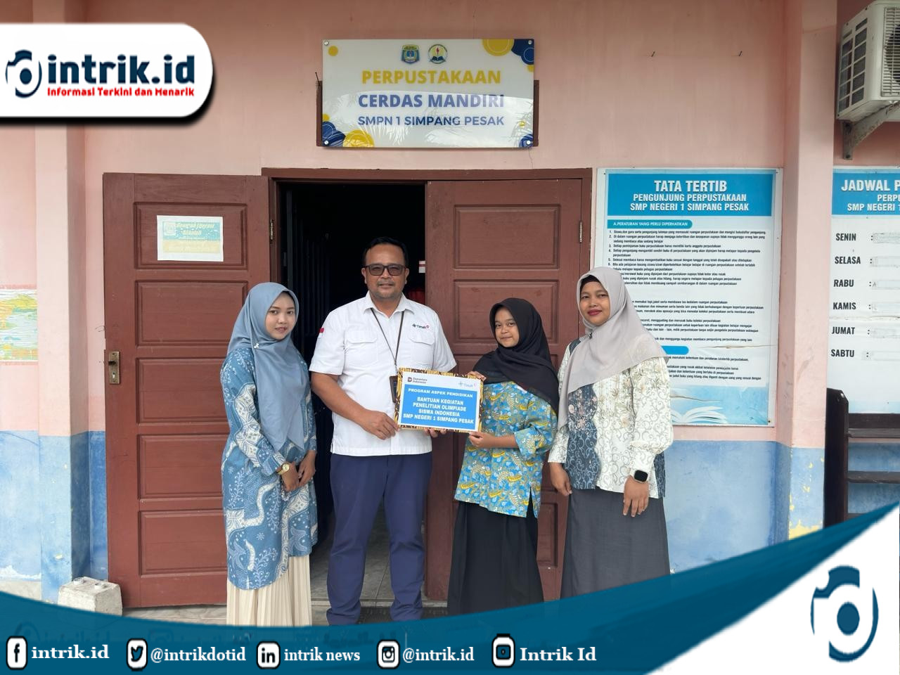 PT Timah Tbk Penuhi Biaya Penelitian Gedebong Pisang Siswa SMPN 1 ...